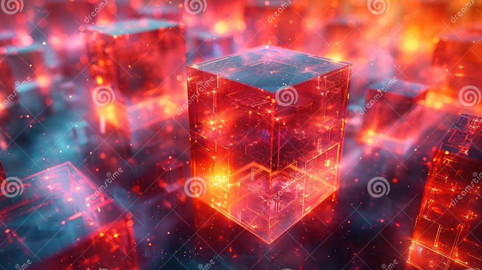 Rotating Geometric Cube Seamless Loop 3d Animation Stock Illustration Illustration Of