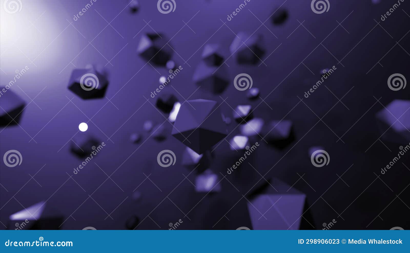 Rotating Geometric Polygons. Design. Spinning Stream with Geometric 3d ...