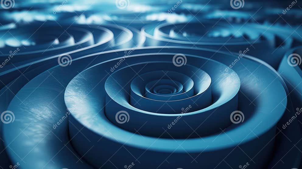 Rotating Geometric Structure - Abstract 3D Animation Loop Stock ...