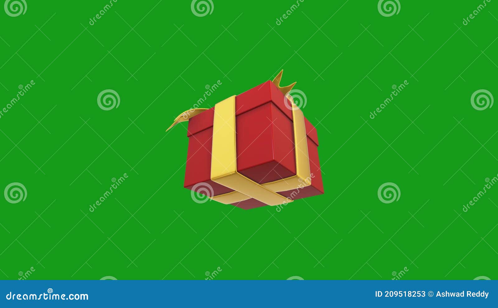 Rotating Gift Box Green Screen Motion Graphics Stock Video - Video of ...