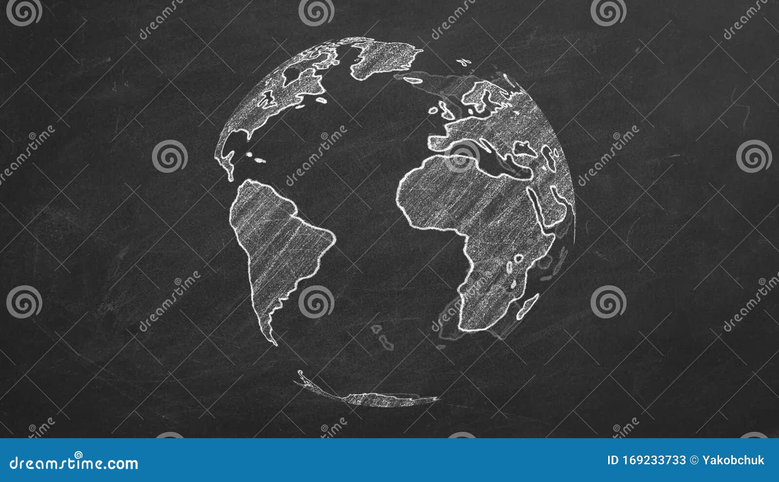 Globe on chalckboard stock video. Video of cartography - 169233733