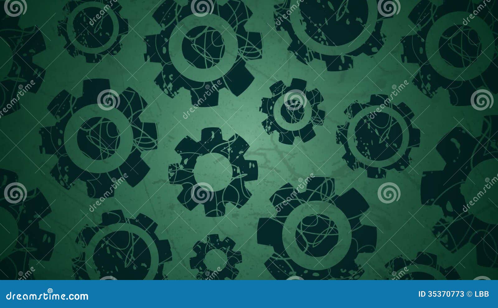 Rotating Graphic Cogs on Green Stock Video Footage - Video of rotating ...