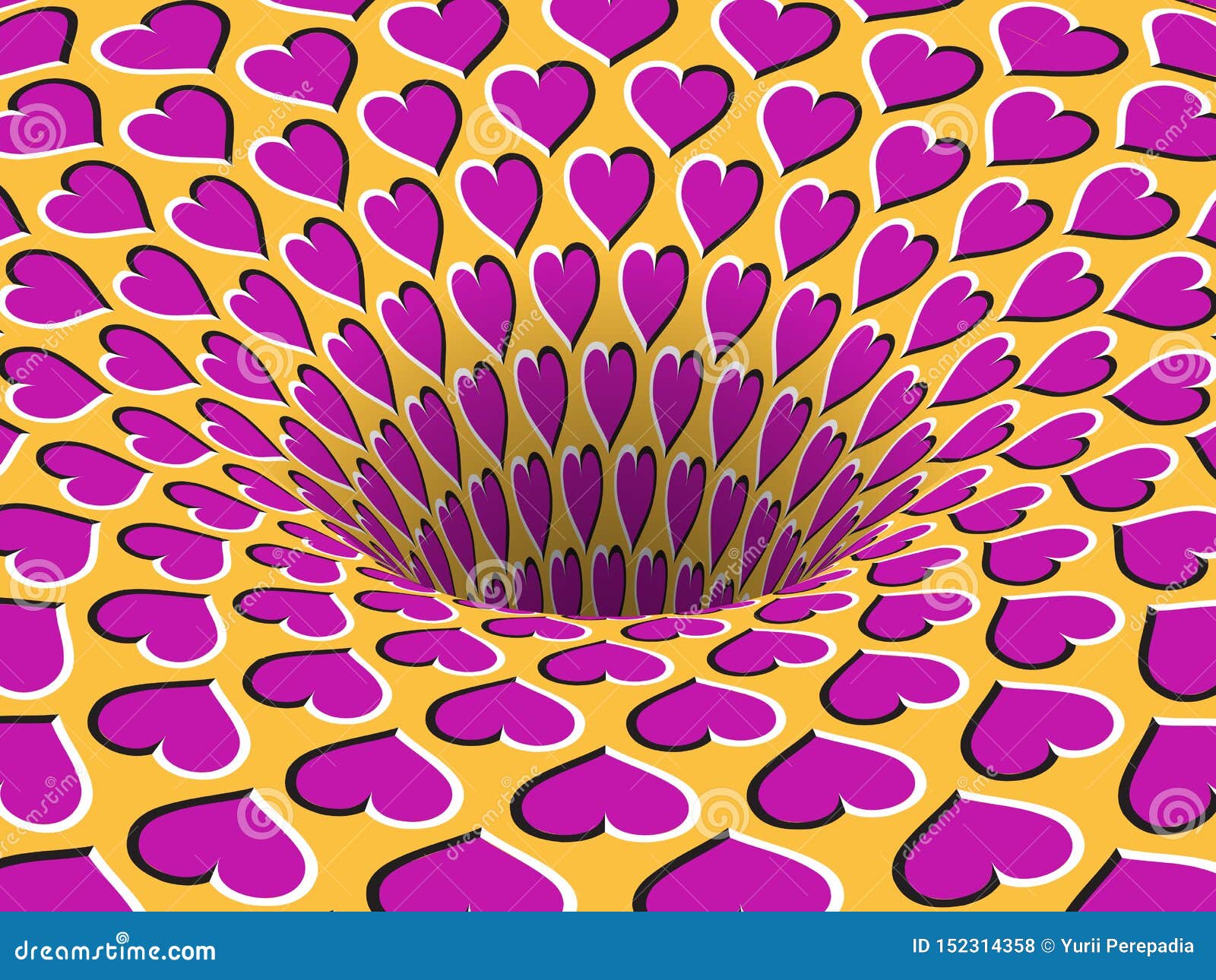 Optical Illusion Illusory Motion Vector Illustration | CartoonDealer ...
