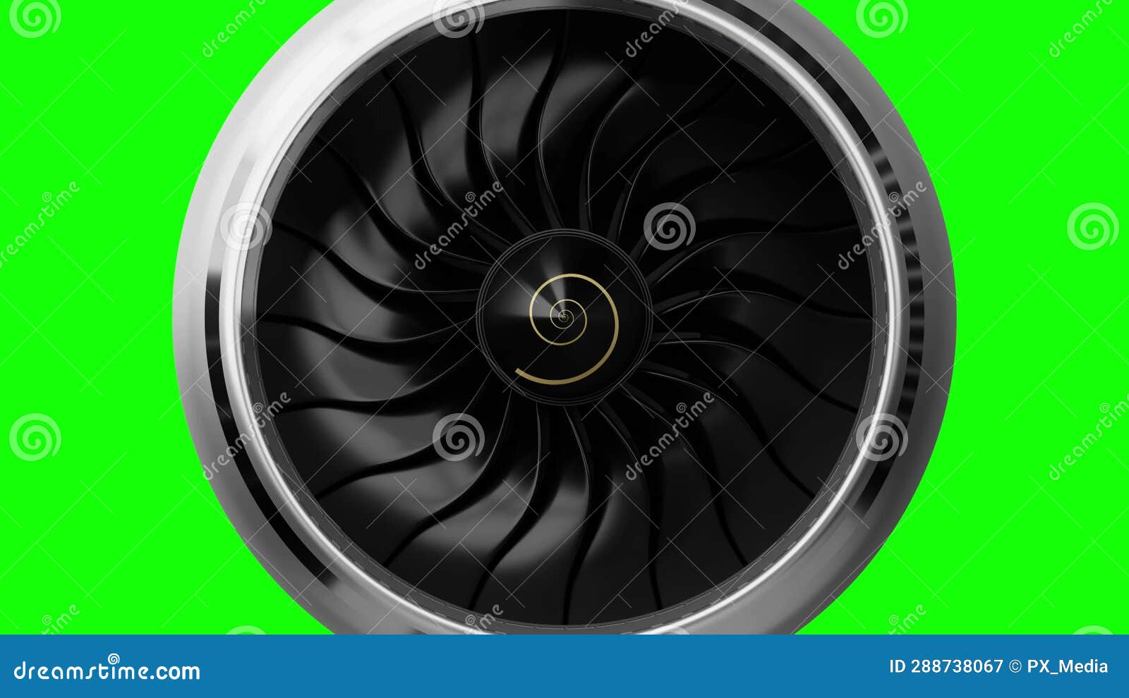 Rotating Jet Engine, Zooming in Stock Video - Video of turbine ...