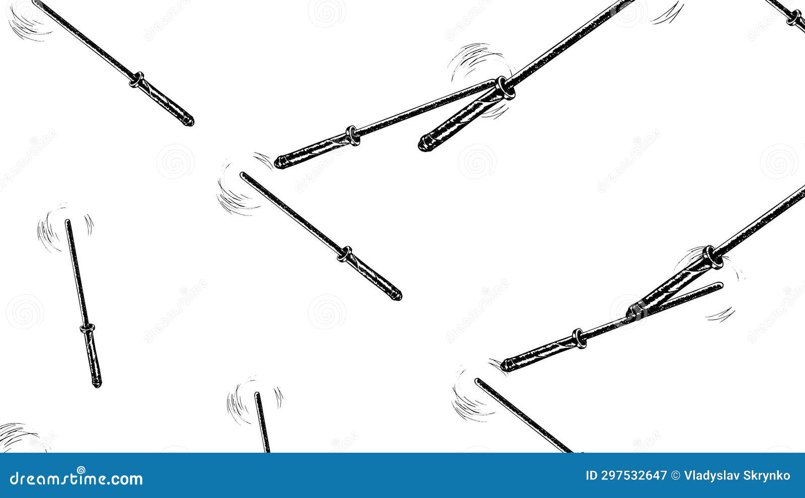 Rotating Magic Wands on a White Screen. Stock Video - Video of ...