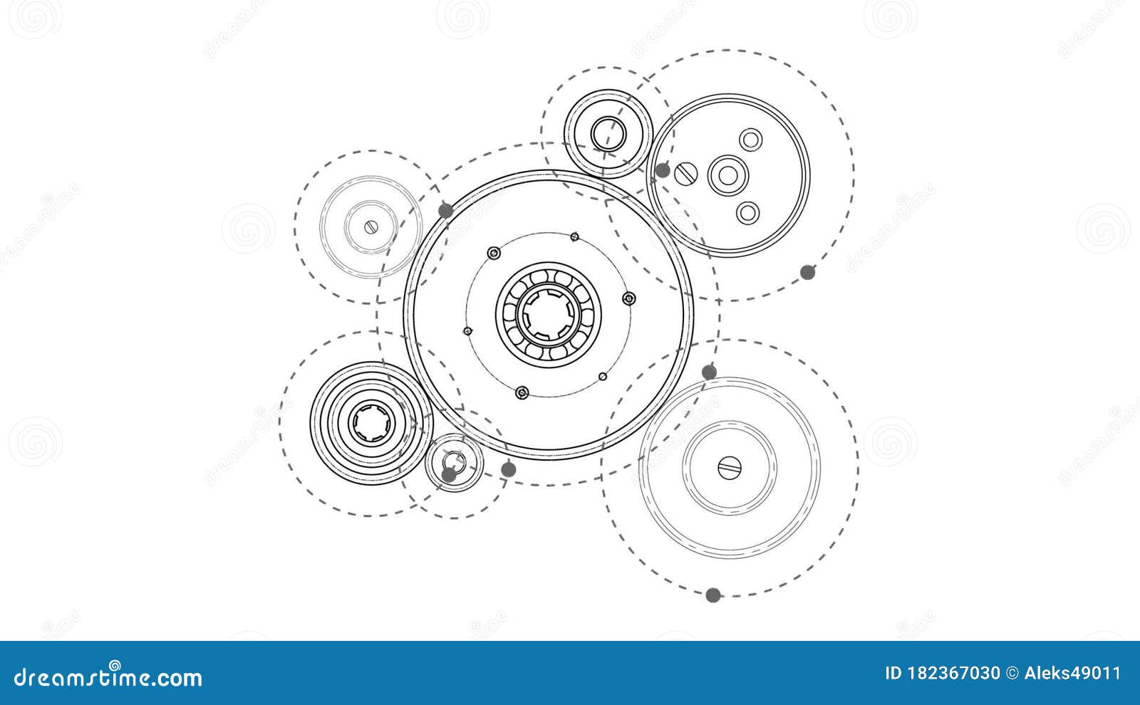 Rotating Mechanism of Round Parts .Machine Technology. Technical ...