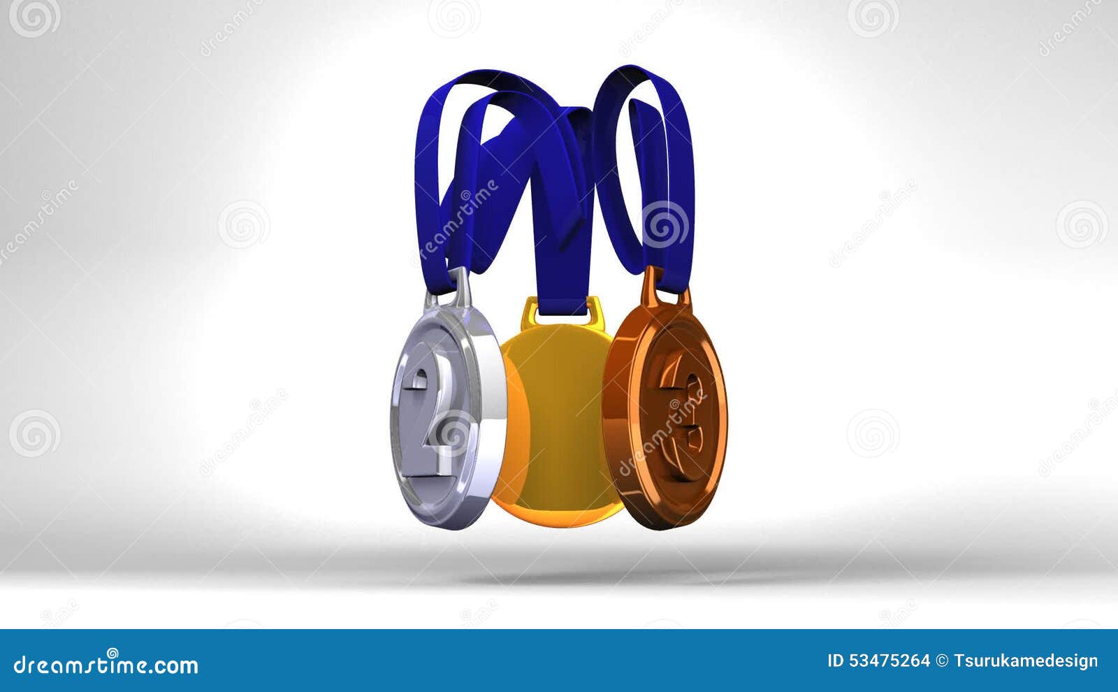 Rotating 3Medals on White Background Stock Footage - Video of target ...
