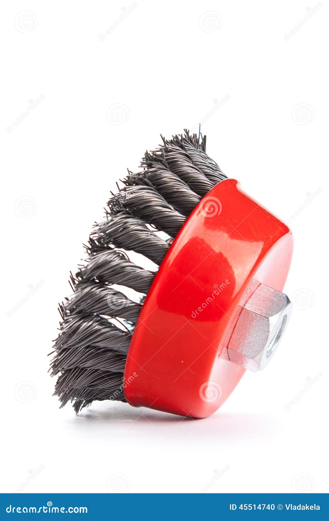 Rotating Metal Brush or Grinding Disc Isolated Stock Photo - Image of ...