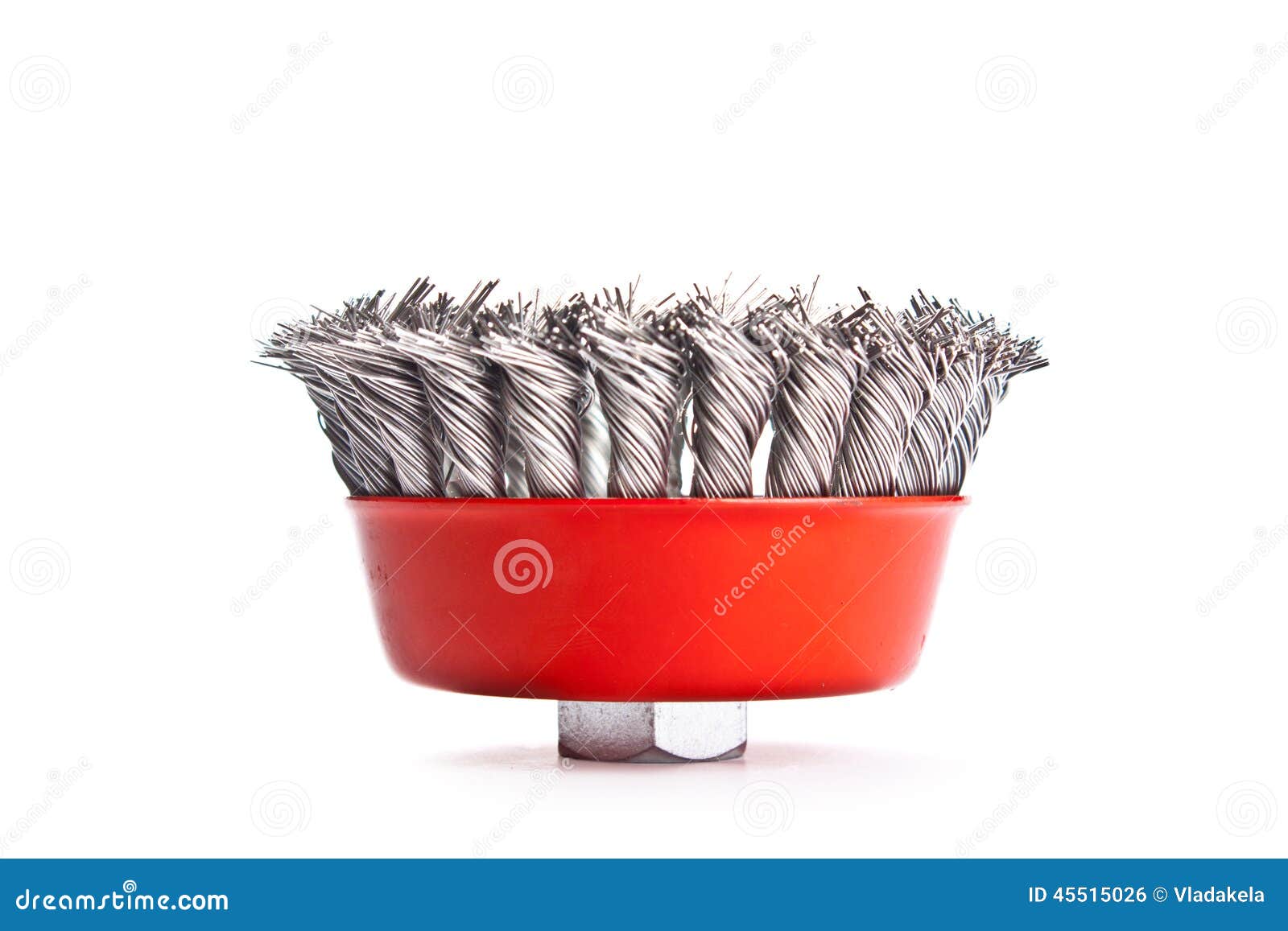 Rotating Metal Brush or Grinding Disc Isolated Stock Photo - Image of ...