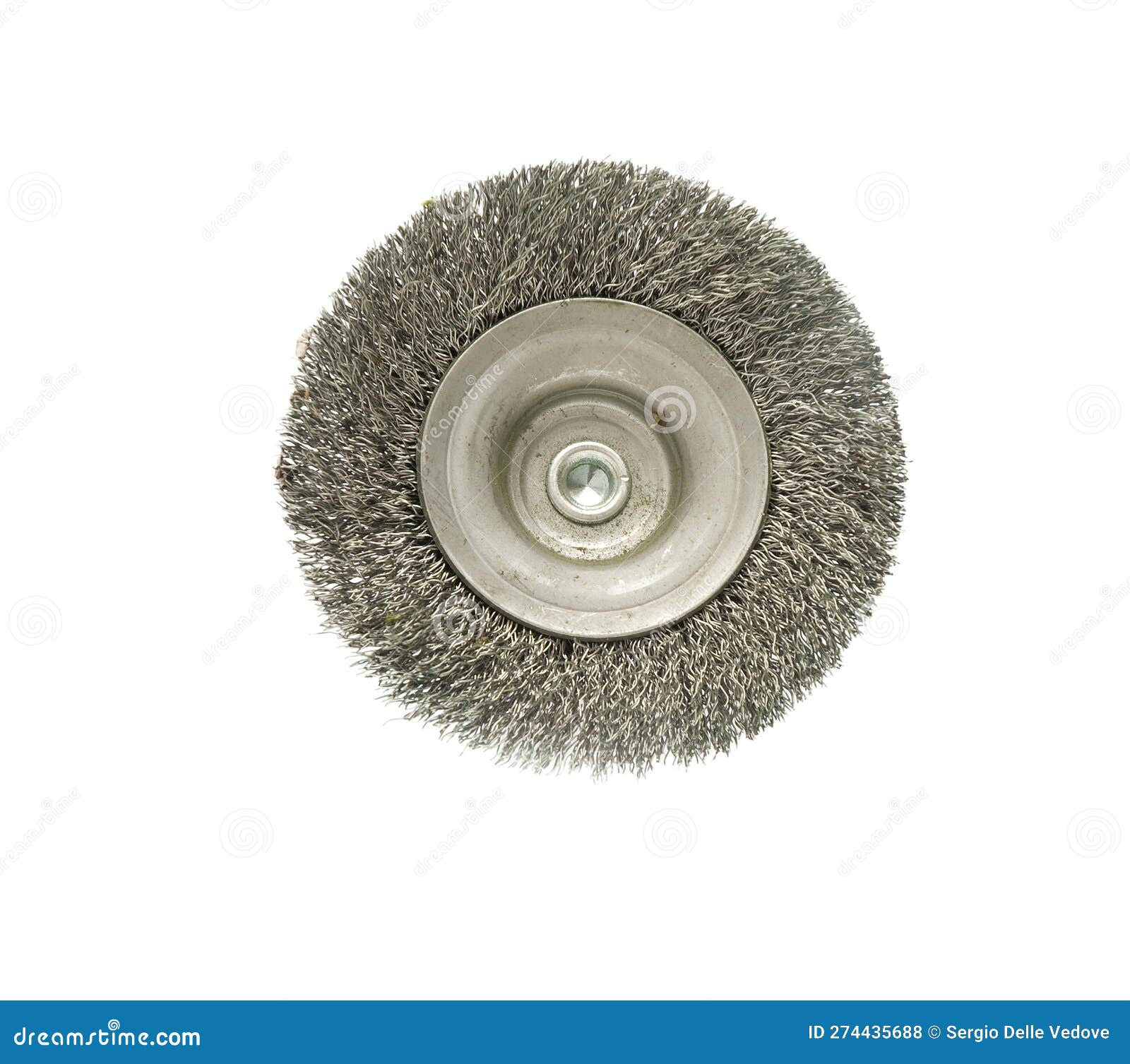 A rotating metal brush stock photo. Image of round, work - 274435688