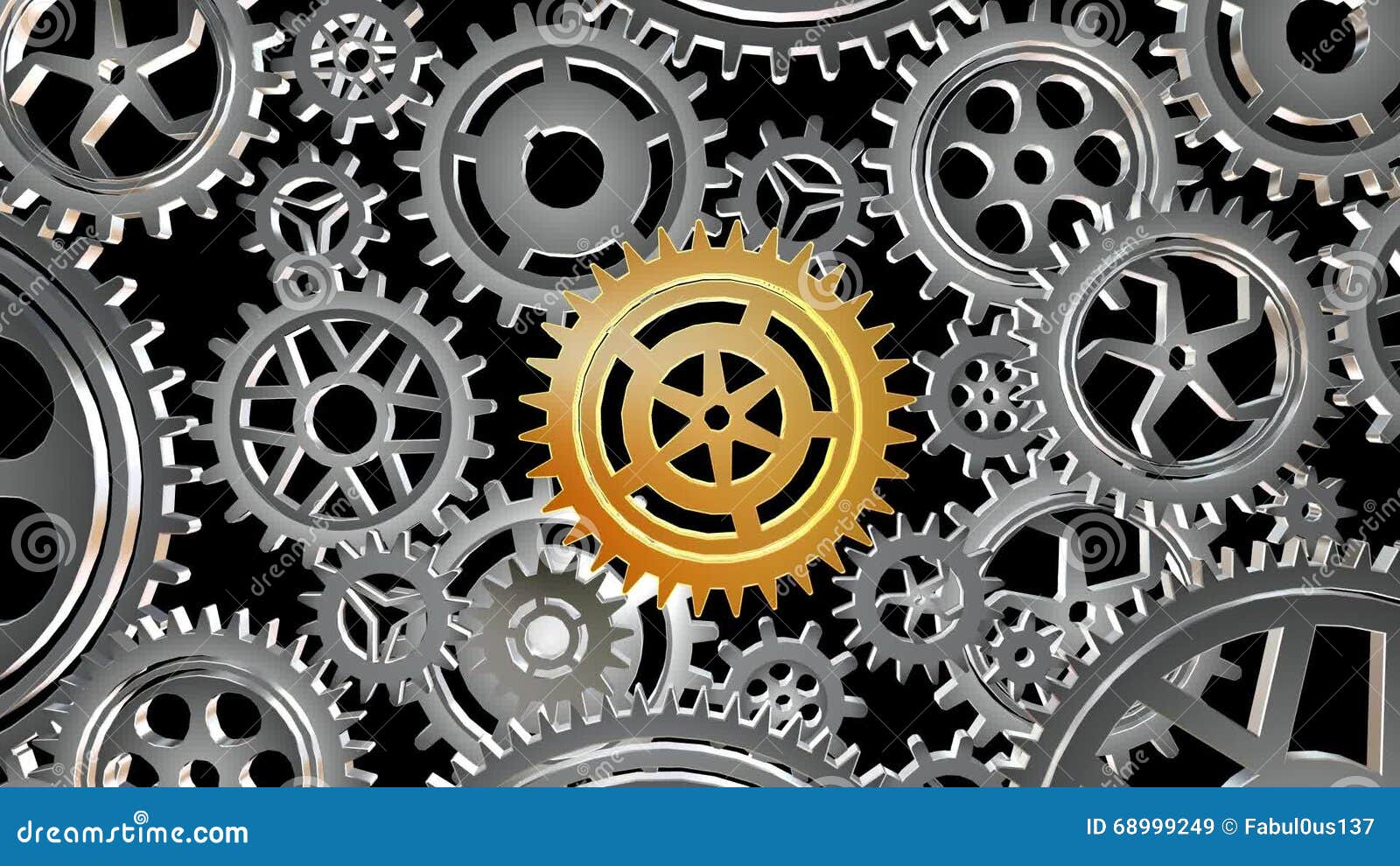 Rotating metal gears loop stock video. Video of gears - 68999249