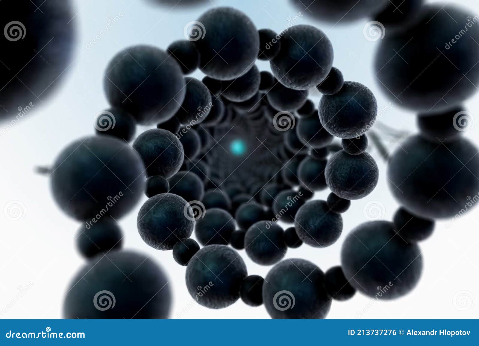 Rotating Molecules. Illustration of a Molecule Stock Photo - Image of ...