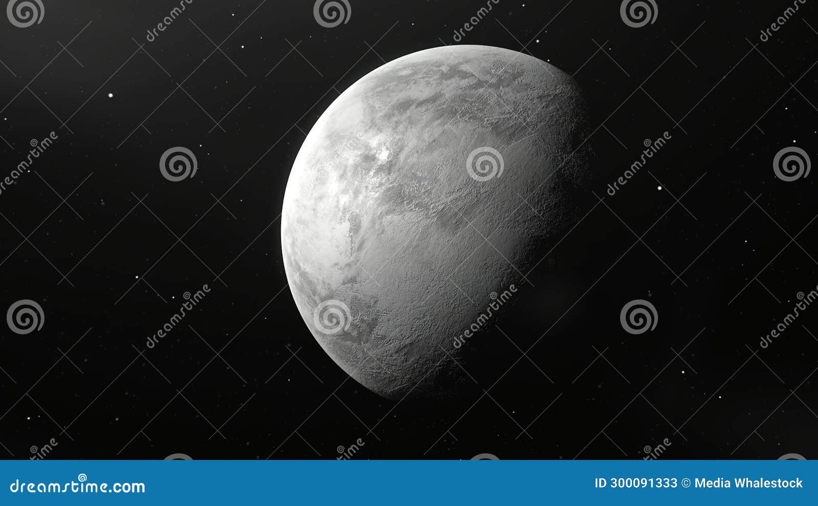Rotating Moon in Different Phases with Detailed Surface. Motion Stock ...