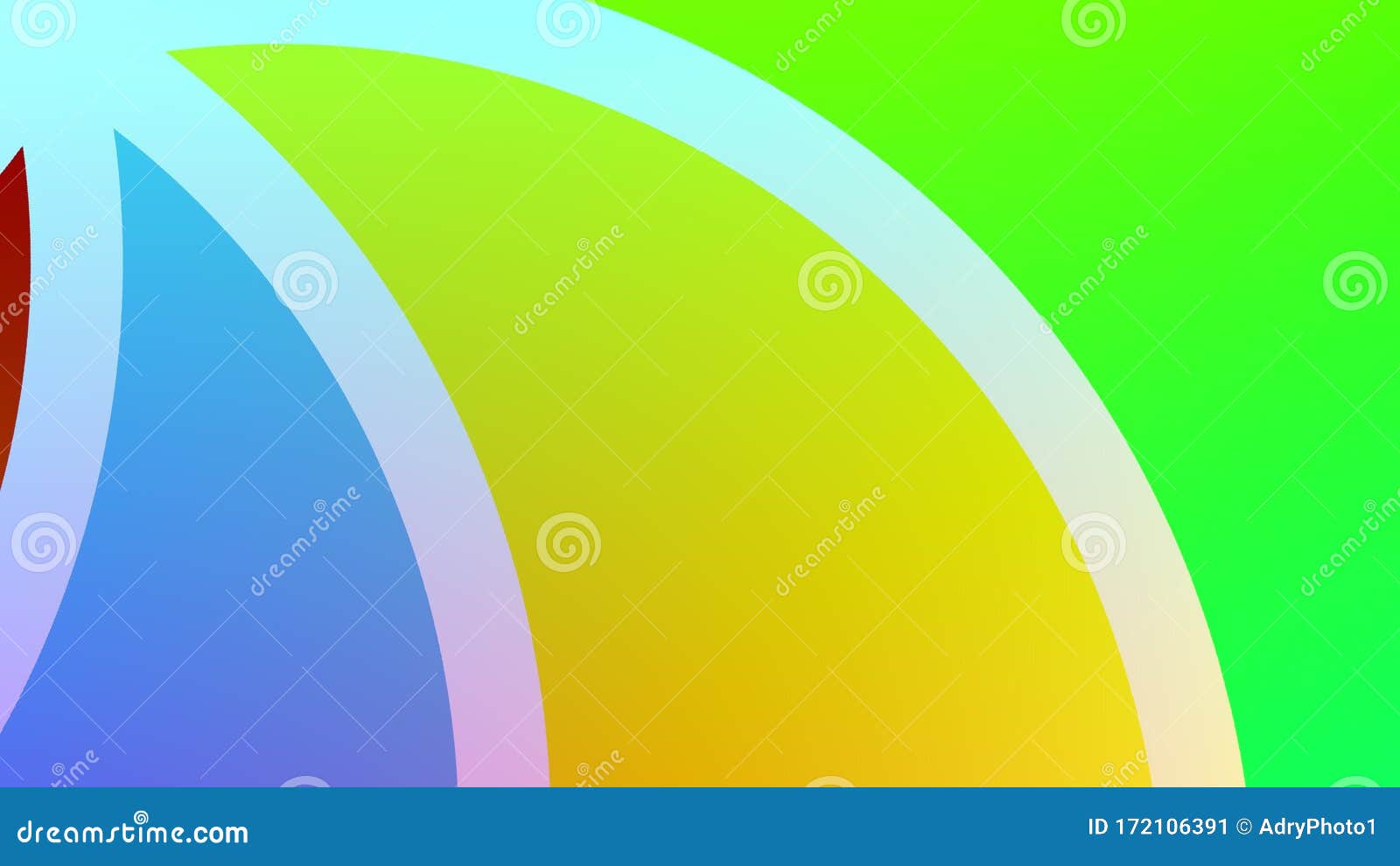 Rotating Movement of Colored Graphic Model in the Shape of a Fan, Which ...