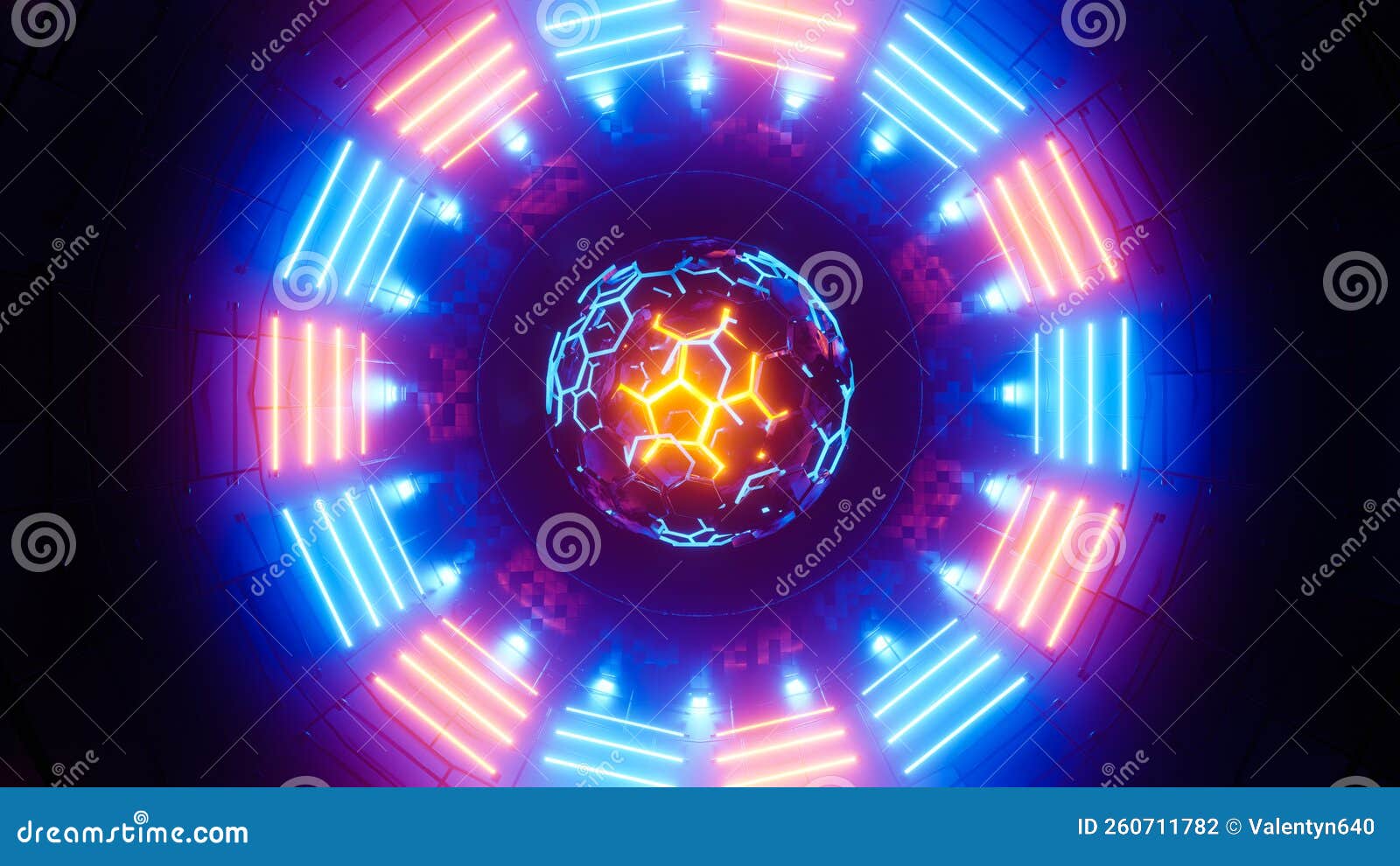 Rotating Nuclear Reactor Core. 3D Rendering Illustration Stock ...