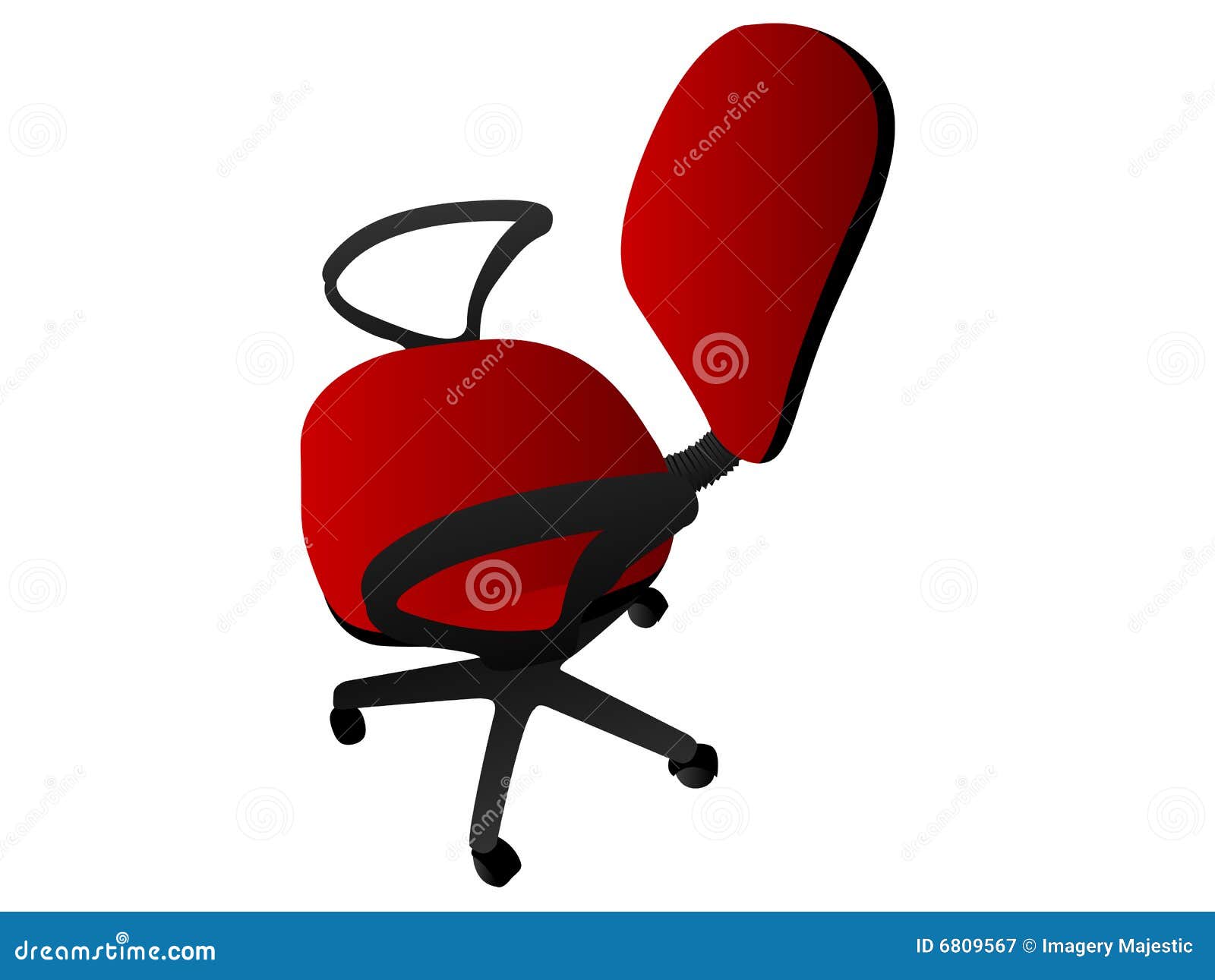 Rotating office chair stock illustration. Illustration of comfortable ...