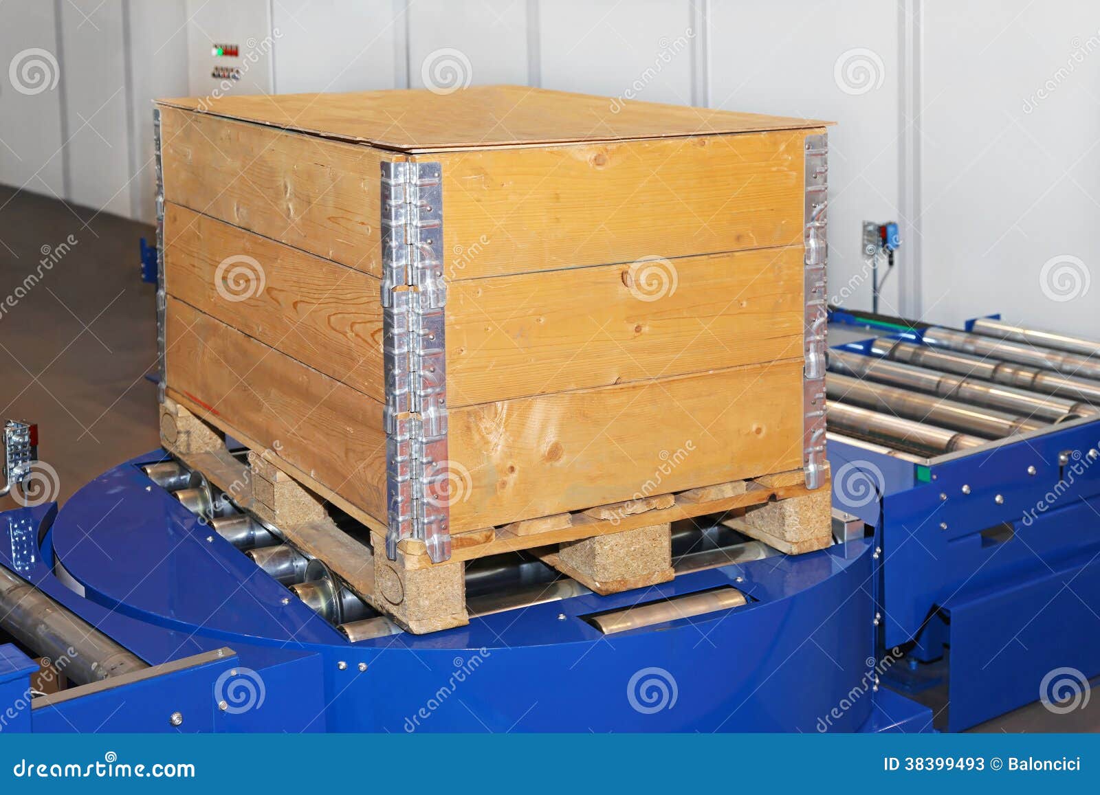 Rotating pallet stock image. Image of industry, crate - 38399493