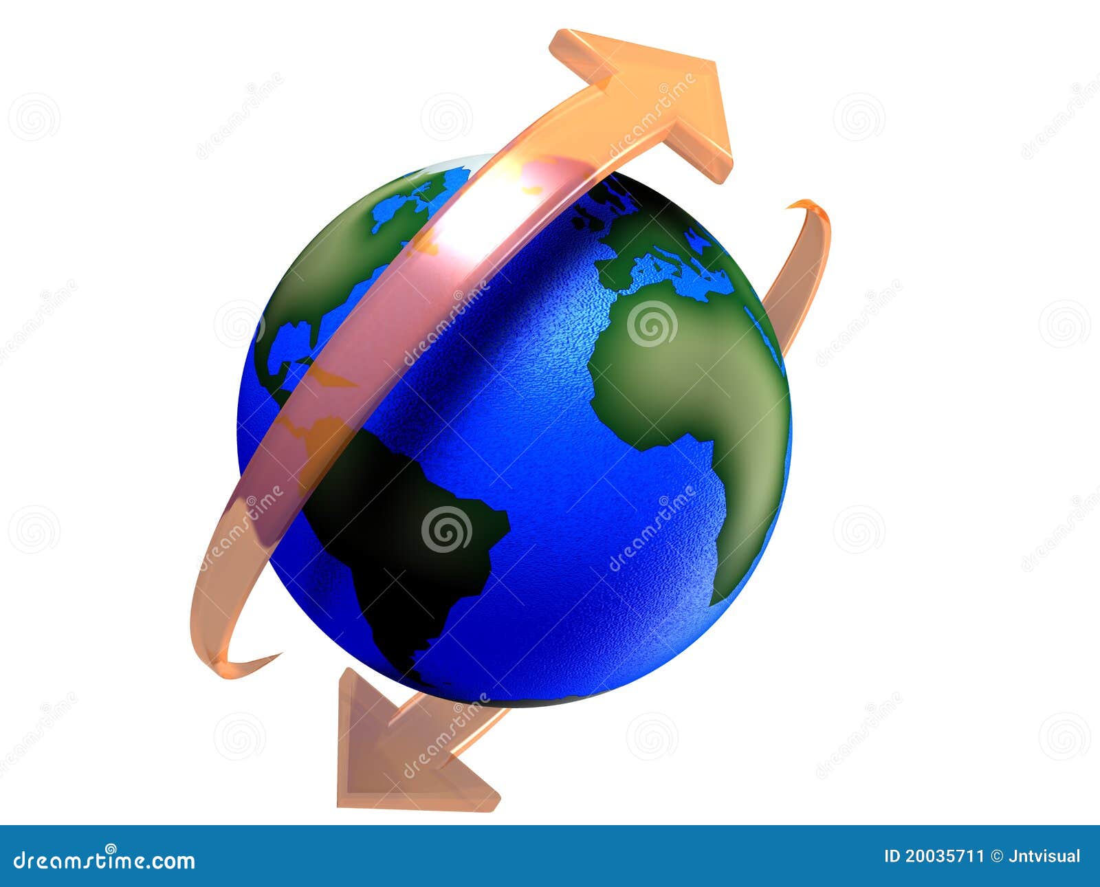 Rotating Planet Earth stock illustration. Illustration of rotational ...