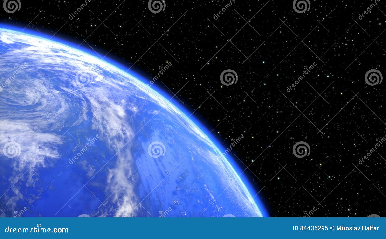 Rotating Planet Earth in Space Closeup. Seamless Loop - 3D Render Stock ...