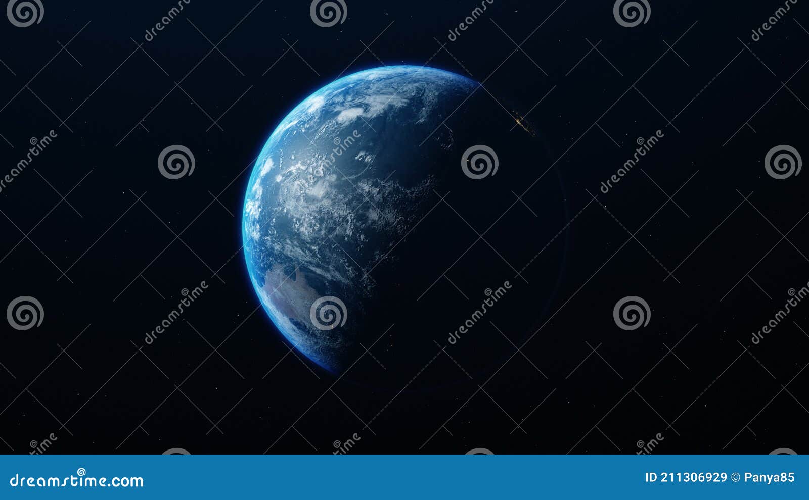 Rotating Planet Earth from Space. Seamless Loop Animation Stock Video ...