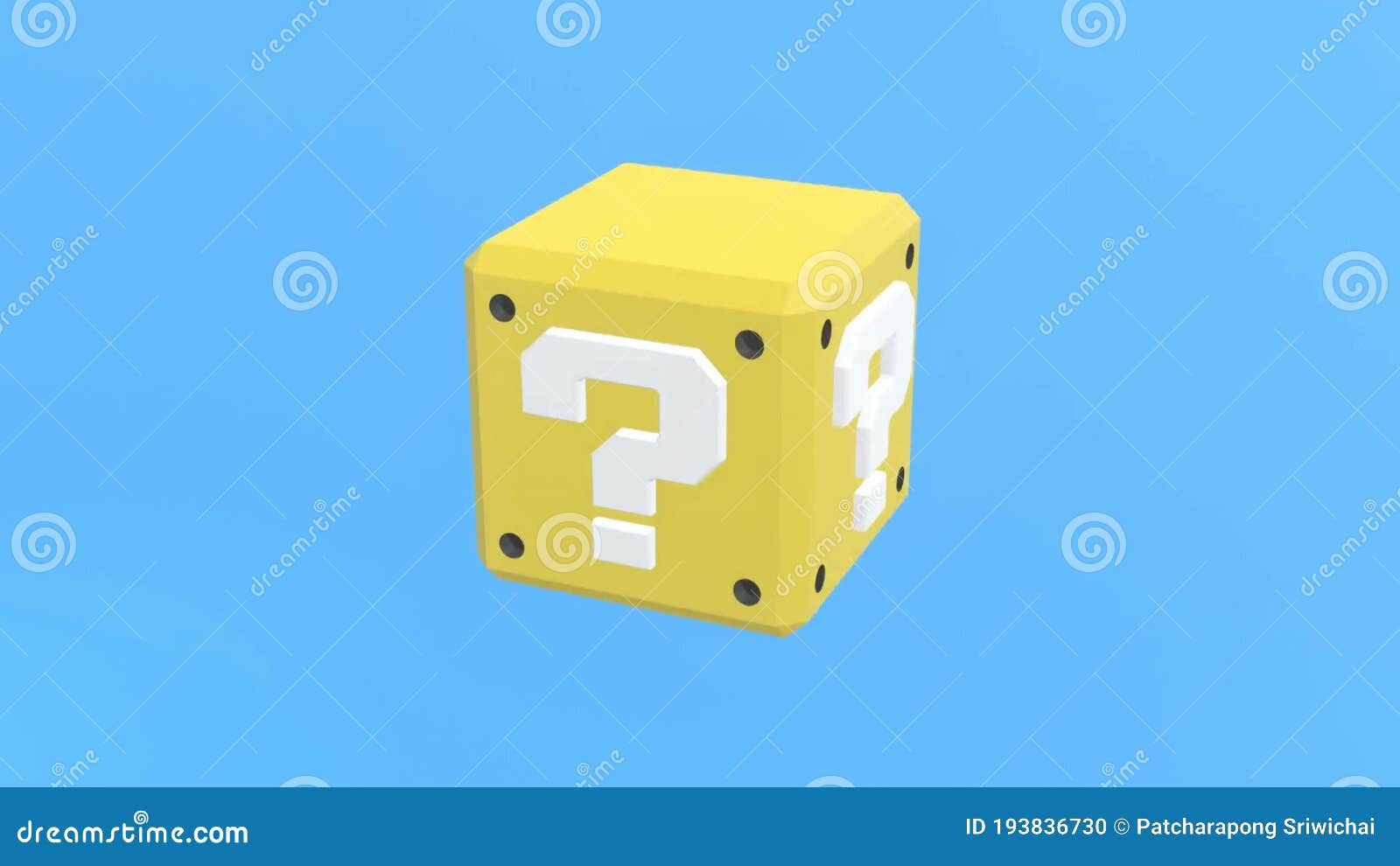 Rotating Question Mark Cube, Seamless Loop Spinning Animation of ...