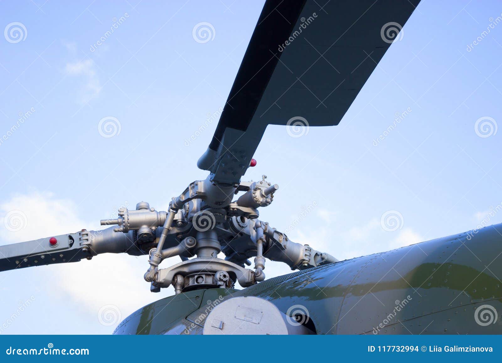 Rotating Rotor of the Helicopter Stock Photo - Image of device, cockpit ...