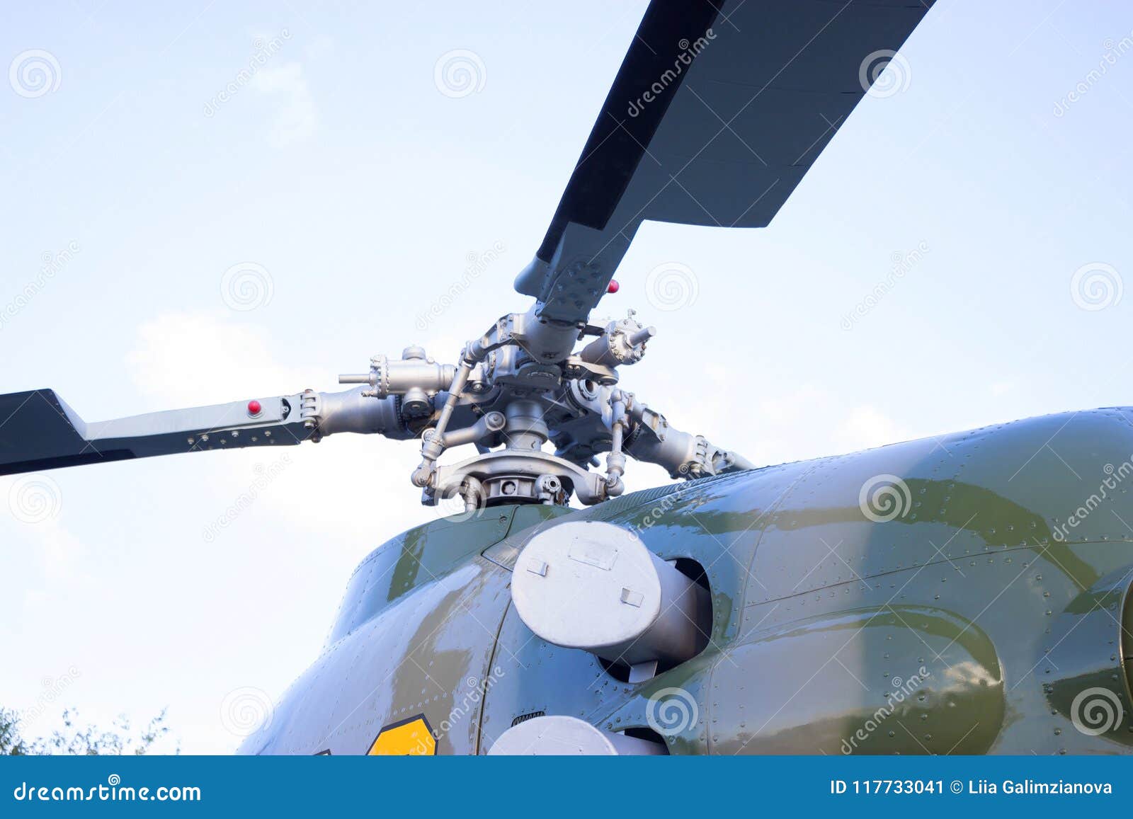 Rotating Rotor of the Helicopter Stock Image - Image of military ...