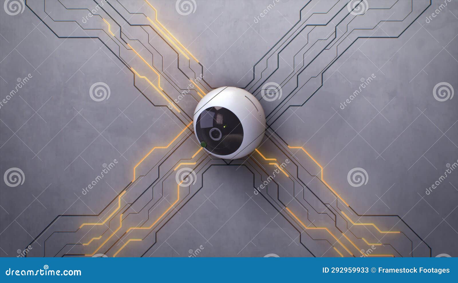 3D Render Circles of Data Transmission or Wireless Internet Connection ...