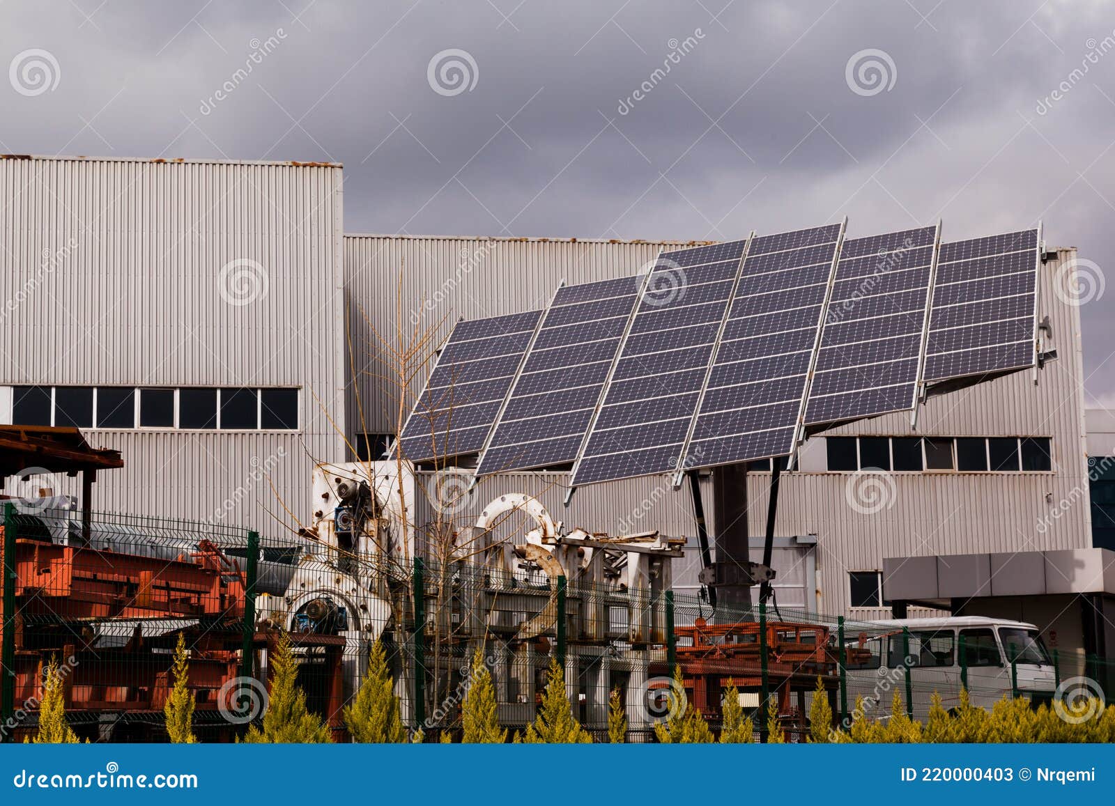 Rotating Solar Panel with Sun`s Movement Stock Image - Image of ...