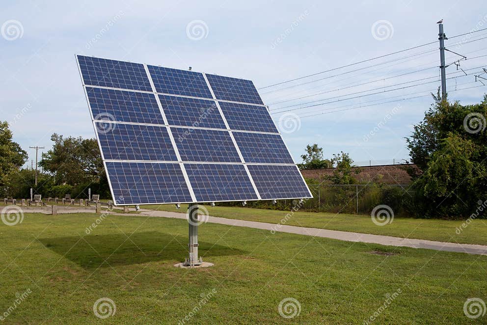 Rotating solar panels stock photo. Image of cells, ecology - 28054474
