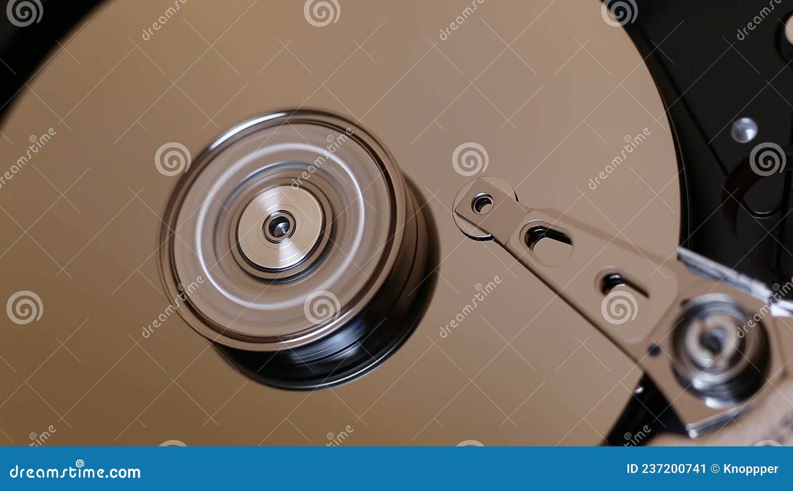 Close-up of the Rotating Hard Drive Mechanism Stock Video - Video of ...