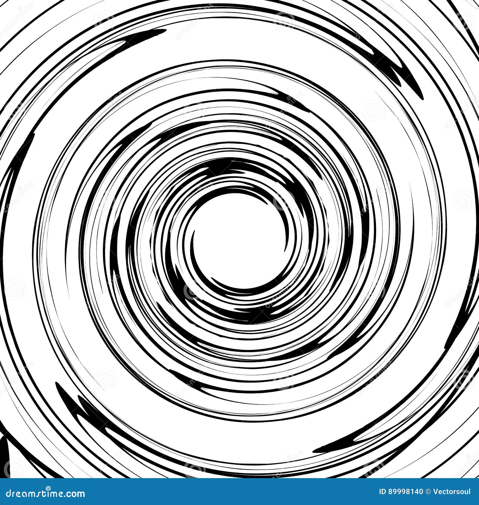 Rotating Spiral Element. Abstract Swirl, Vortex Shape Stock Vector ...