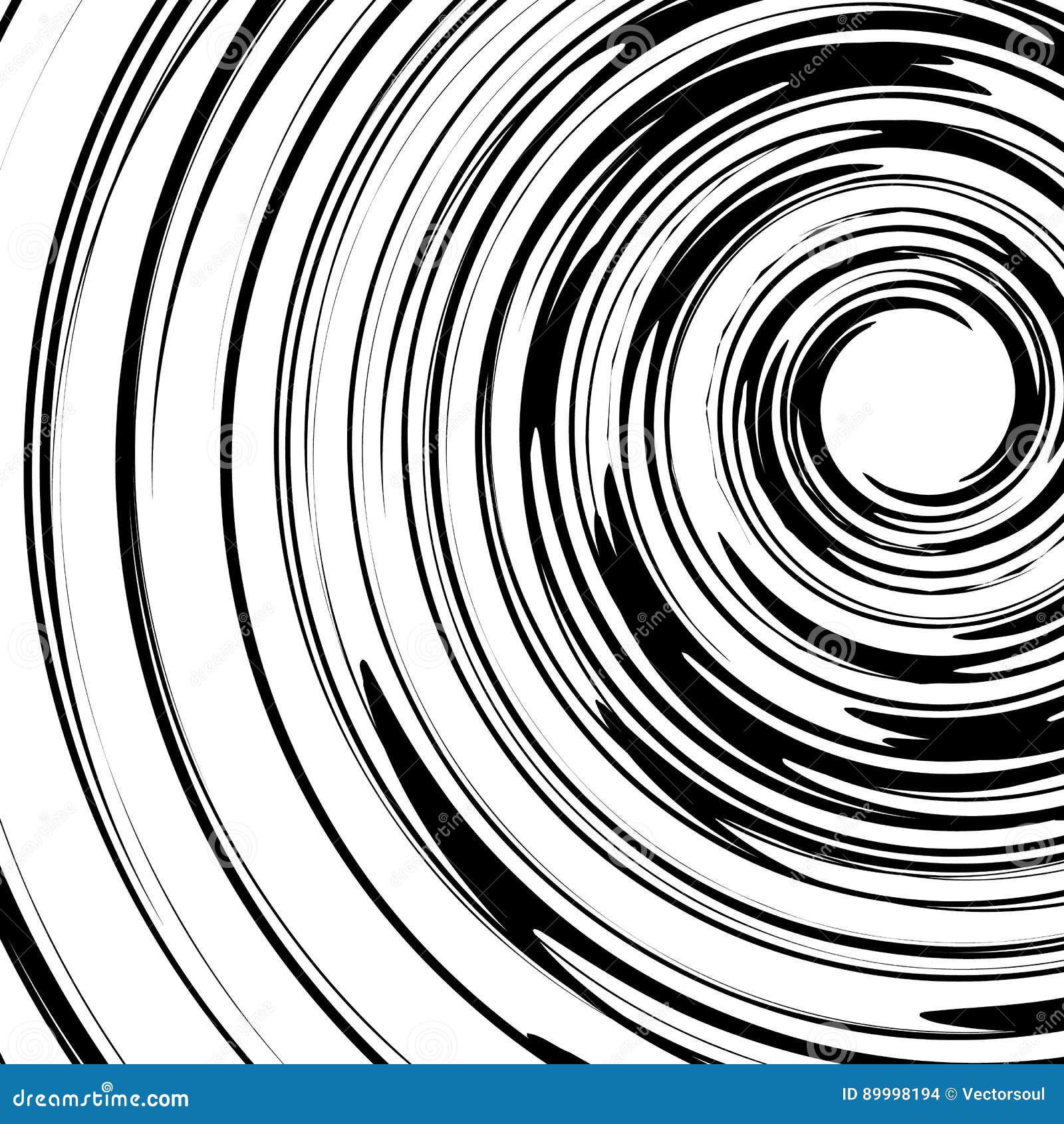 Rotating Spiral Element. Abstract Swirl, Vortex Shape Stock Vector ...