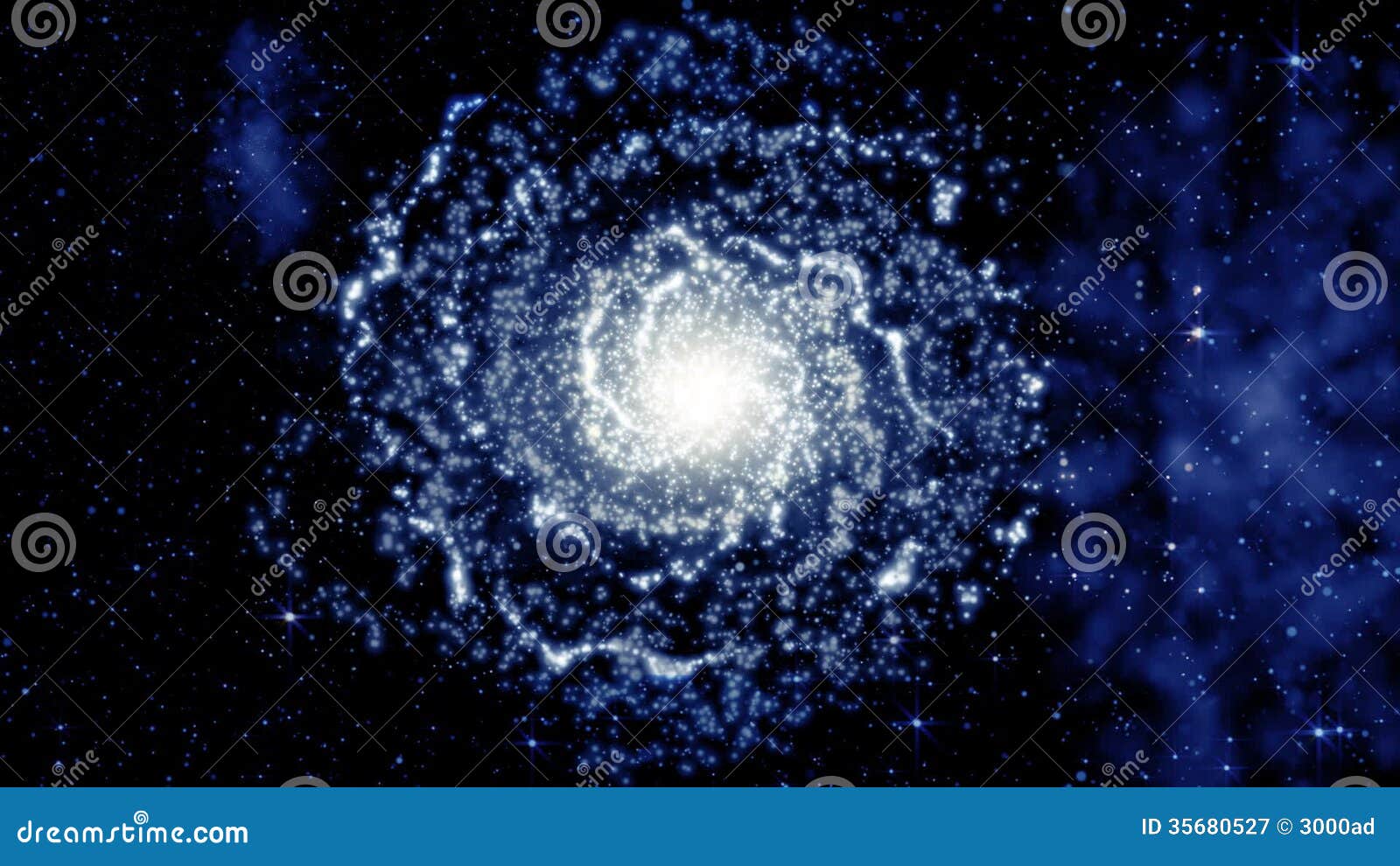 Rotating Spiral Galaxy Picture. Image: 35680527