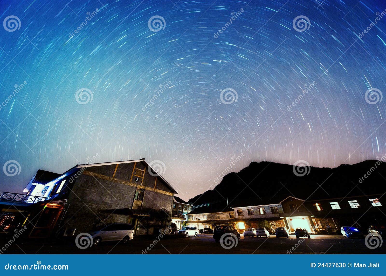 Rotating stars stock photo. Image of tree, summer, blue - 24427630