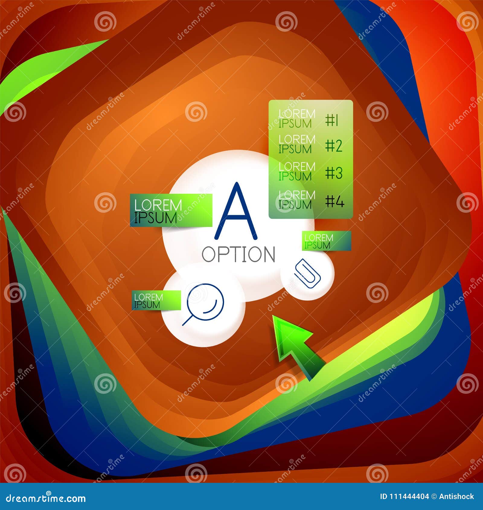 Rotating Swirl Square Background, Color Rectangles with Stepping ...