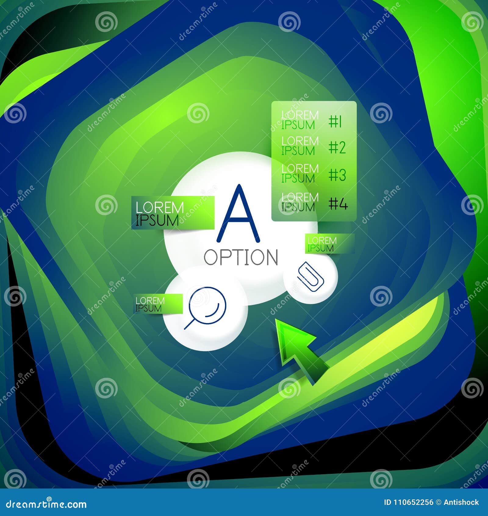 Rotating Swirl Square Background, Color Rectangles With Stepping ...