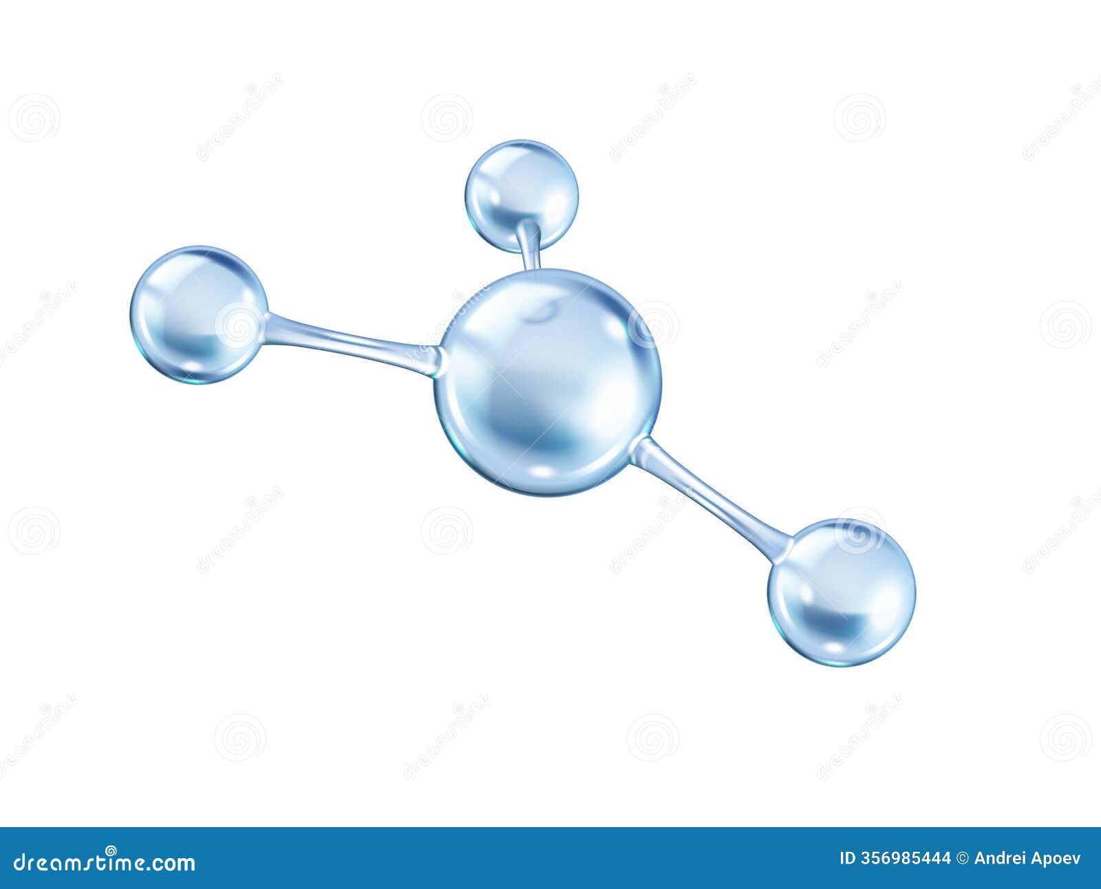 Transparent Collagen Molecular Structure Illustration Stock ...