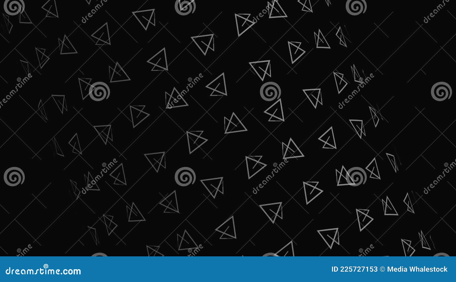 Rotating Triangles Form Figure. Motion. Simple Small Triangles Rotate ...