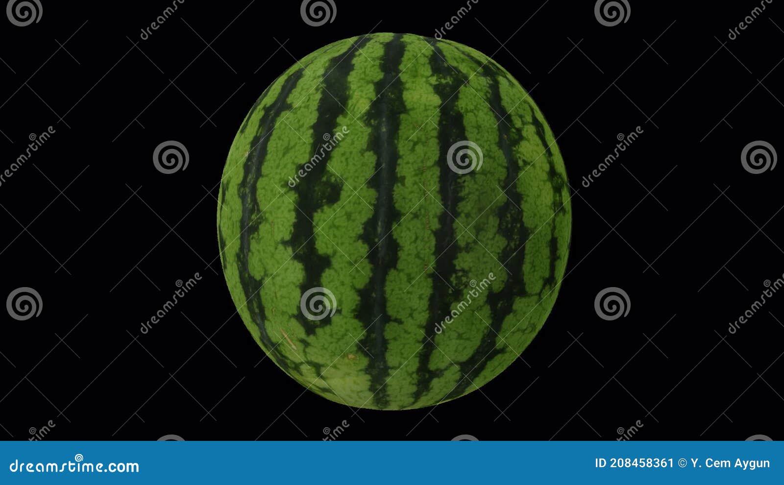 Rotating Watermelon Transparent Background 01C Looping with Alpha ...