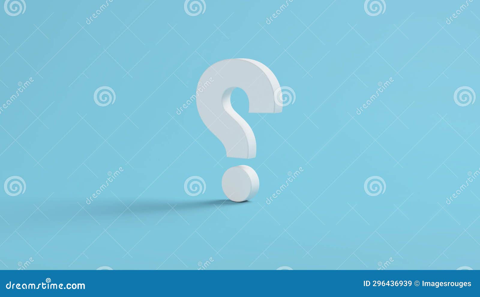 Rotating White Question Mark on Blue Background Stock Video - Video of ...