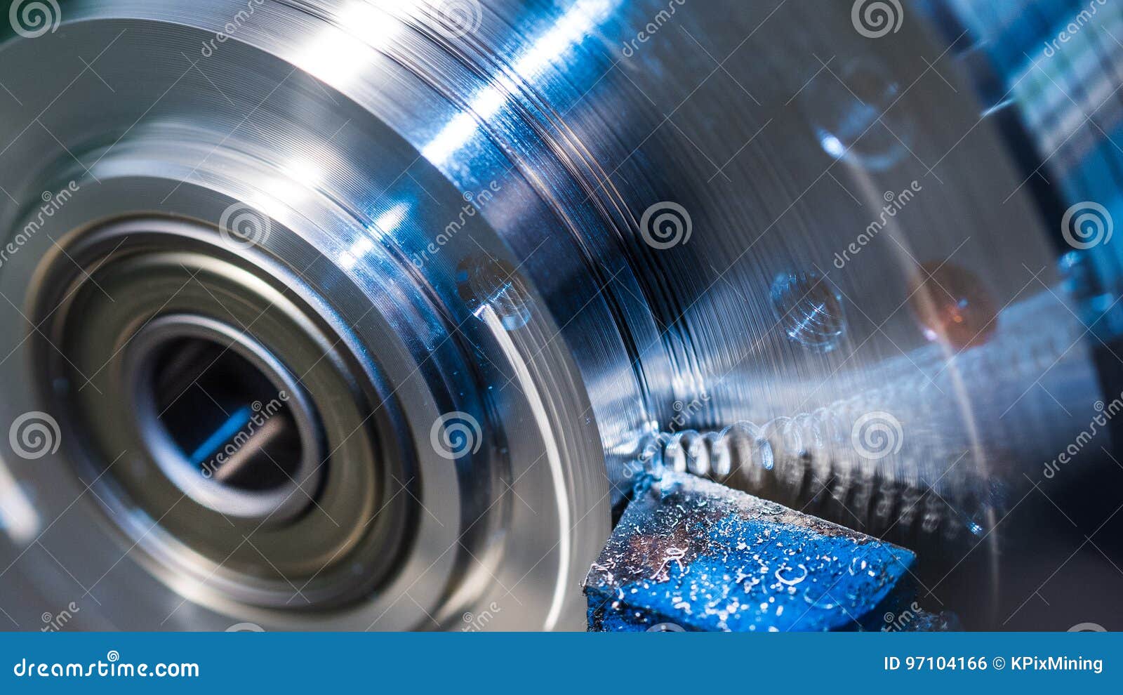Rotating Workpiece with Blurred Splinter Stock Photo - Image of ...