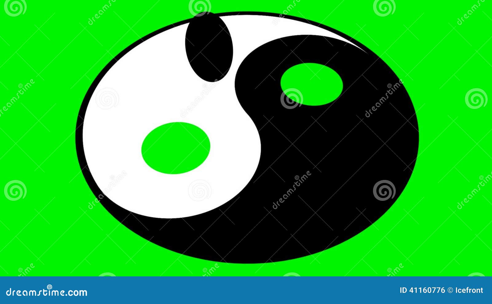 Rotating yin yang symbol stock footage. Video of concept - 41160776