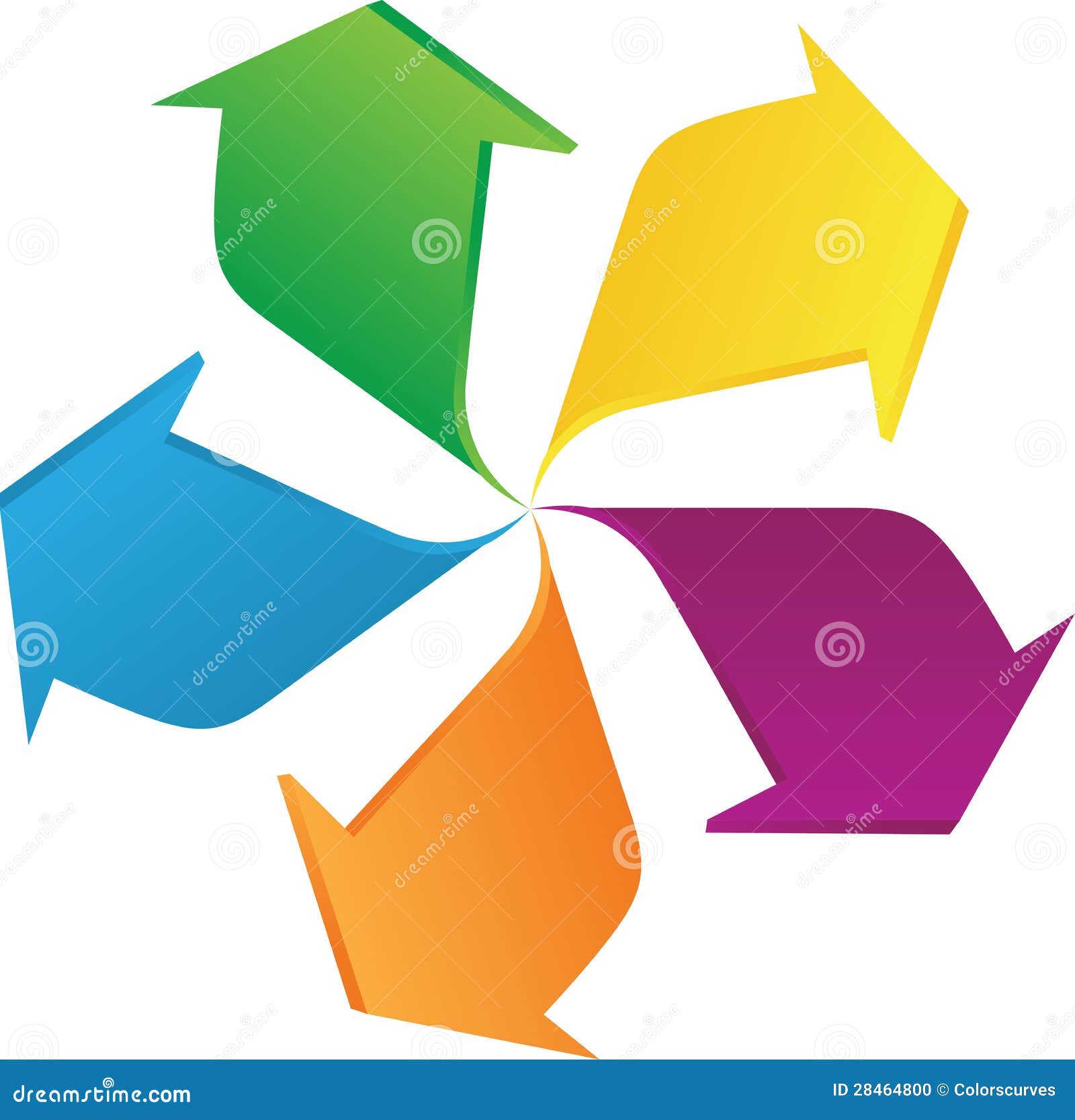 Rotation arrows stock vector. Illustration of color, design - 28464800