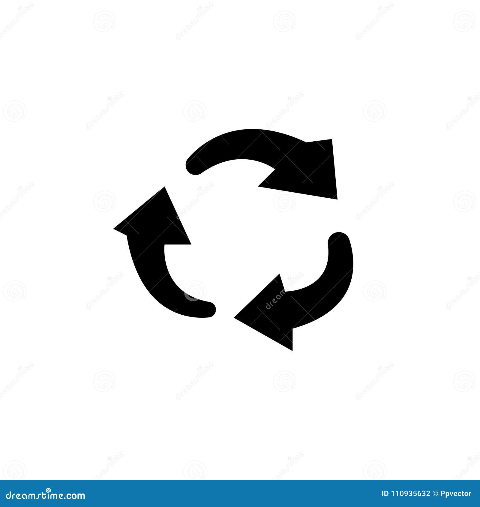 Rotation Arrows in a Circle Web Icon. Vector Stock Vector ...