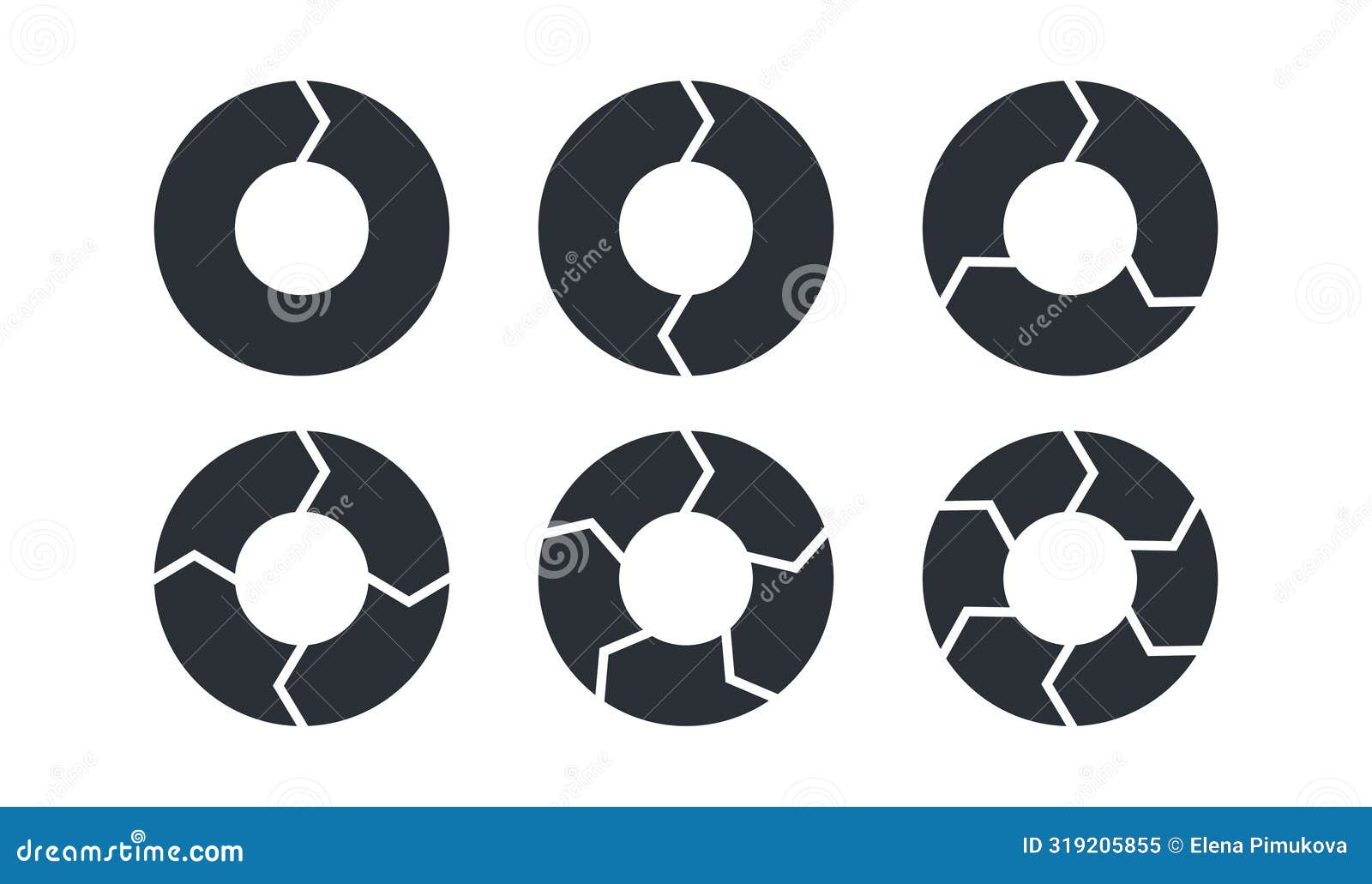 Rotation Arrows in Circular Motion. Circle Arrow Combinations. Set of ...