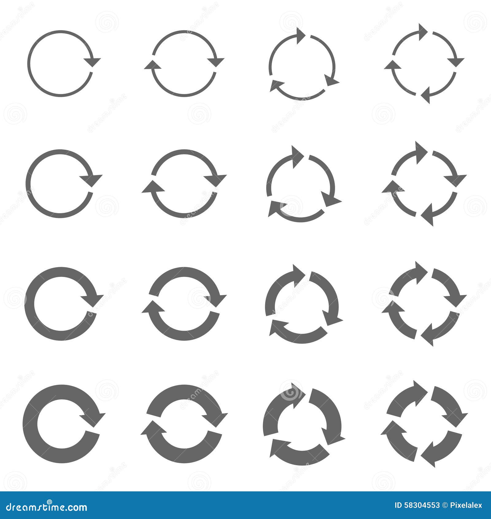 Red Rotation Arrows Icon Royalty-Free Illustration | CartoonDealer.com ...