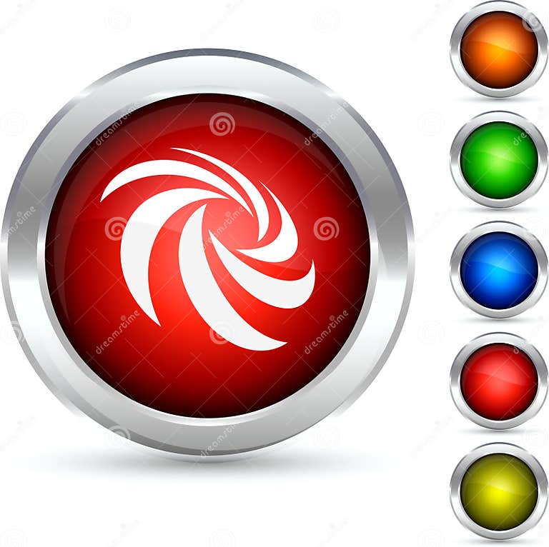 Rotation button. stock vector. Illustration of shiny - 10457053