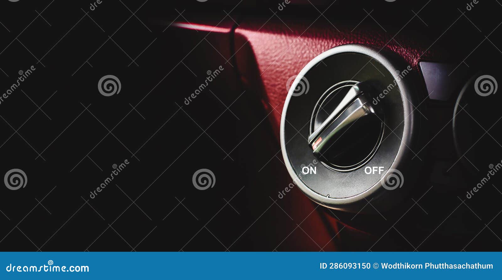 Rotation Button Switch on Dashboard, on Off Switch, Panoramic Banner ...