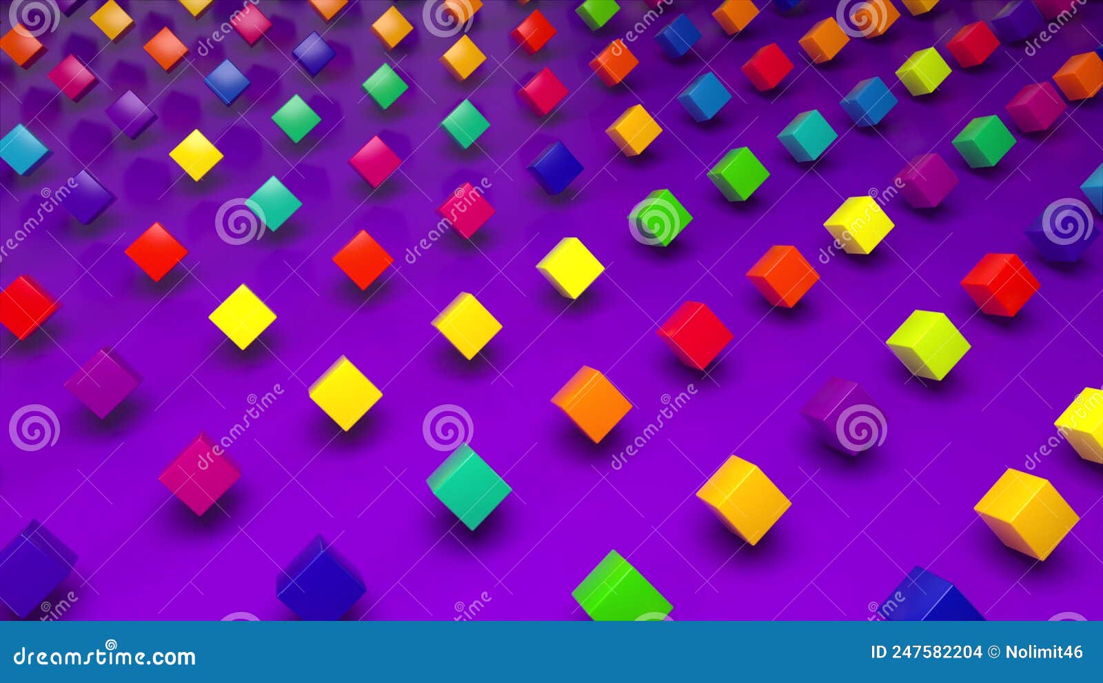 Rotation cubes stock illustration. Illustration of abstract - 247582204